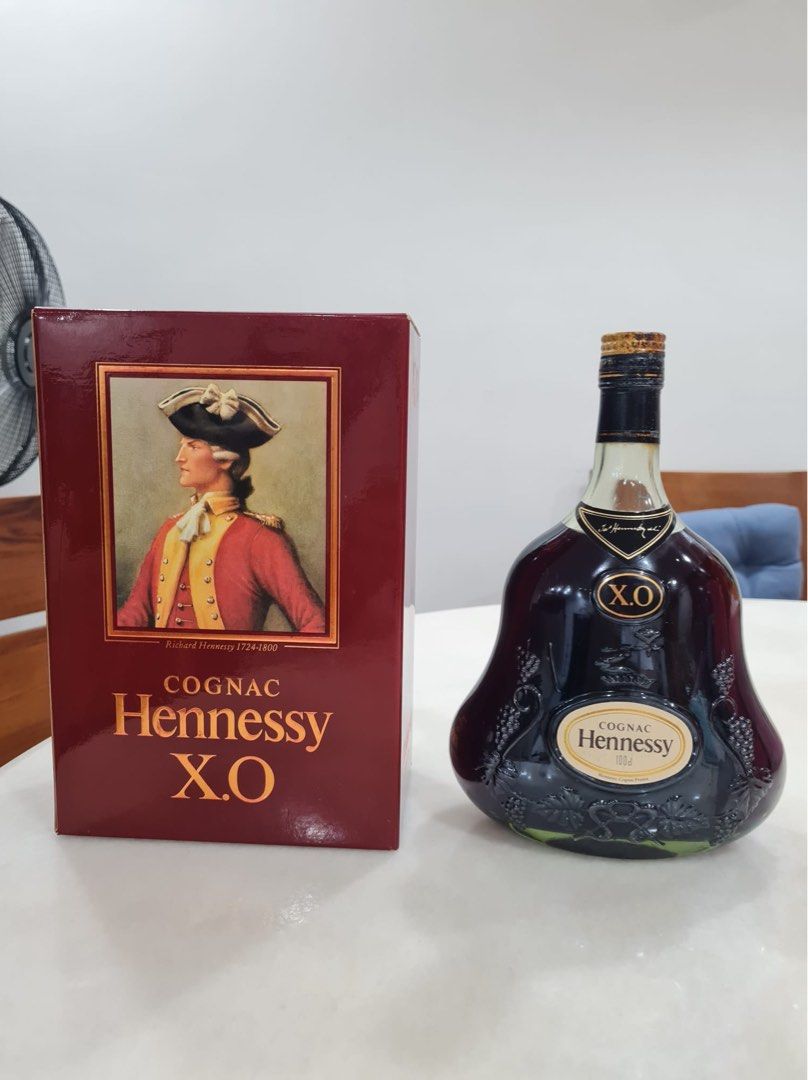 Vintage Green Base Hennessy XO 1L, Food & Drinks, Alcoholic Beverages ...