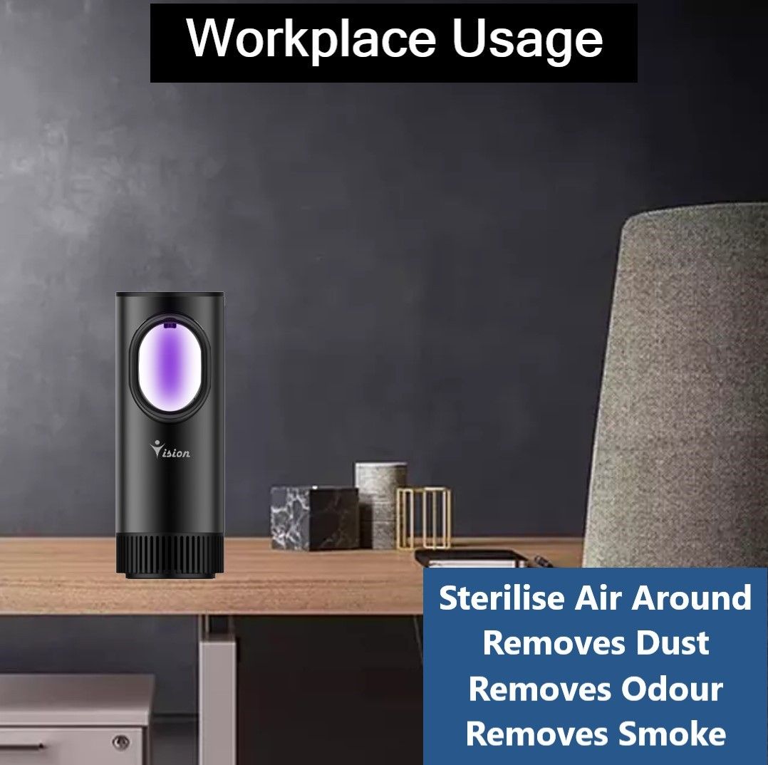 Vision Air Purifier, UVC Air Purifier, True Hepa-13 Filter, TV & Home ...