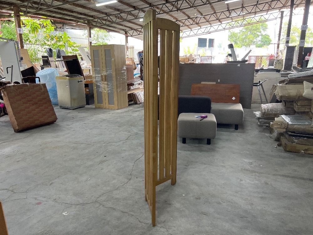 Wooden 6ft Tri Fold Partition / Partition Lipat Tiga 6 kaki kayu ...