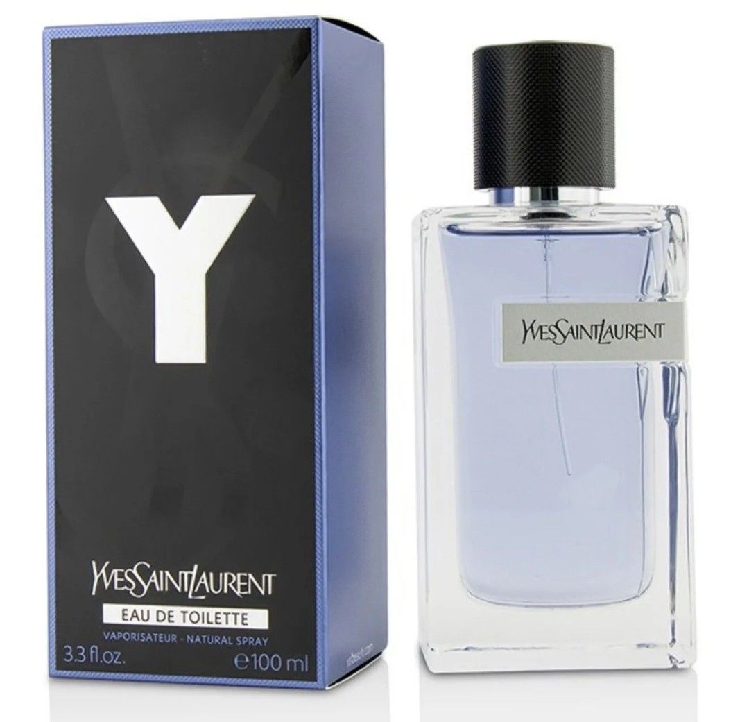 YSL Y 100ml EDT Spray Authentic Perfume for Men, Beauty & Personal Care ...
