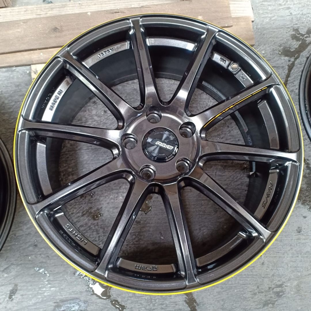 18" Rays Original rims, Car Accessories, Tyres & Rims on Carousell