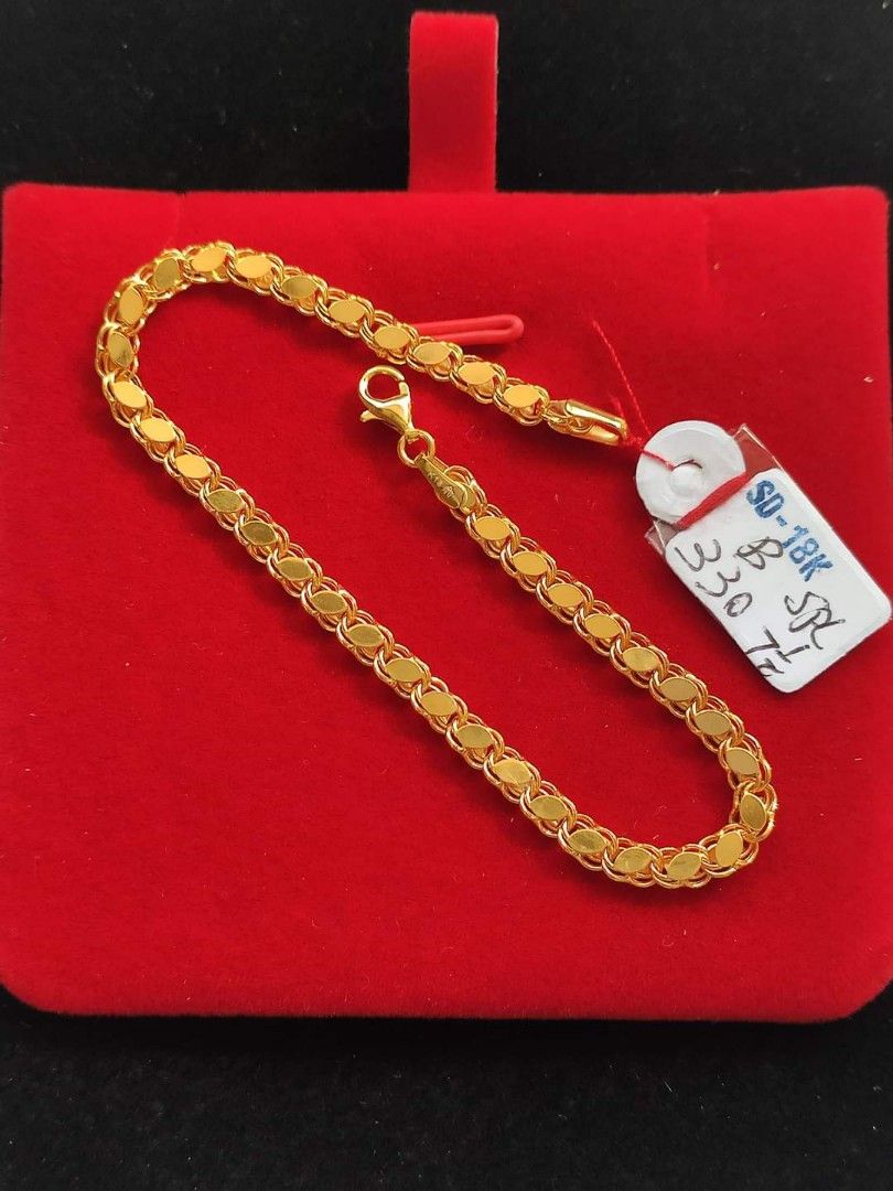 18K Saudi Gold Damascus bracelet, Women's Fashion, Jewelry & Organizers ...