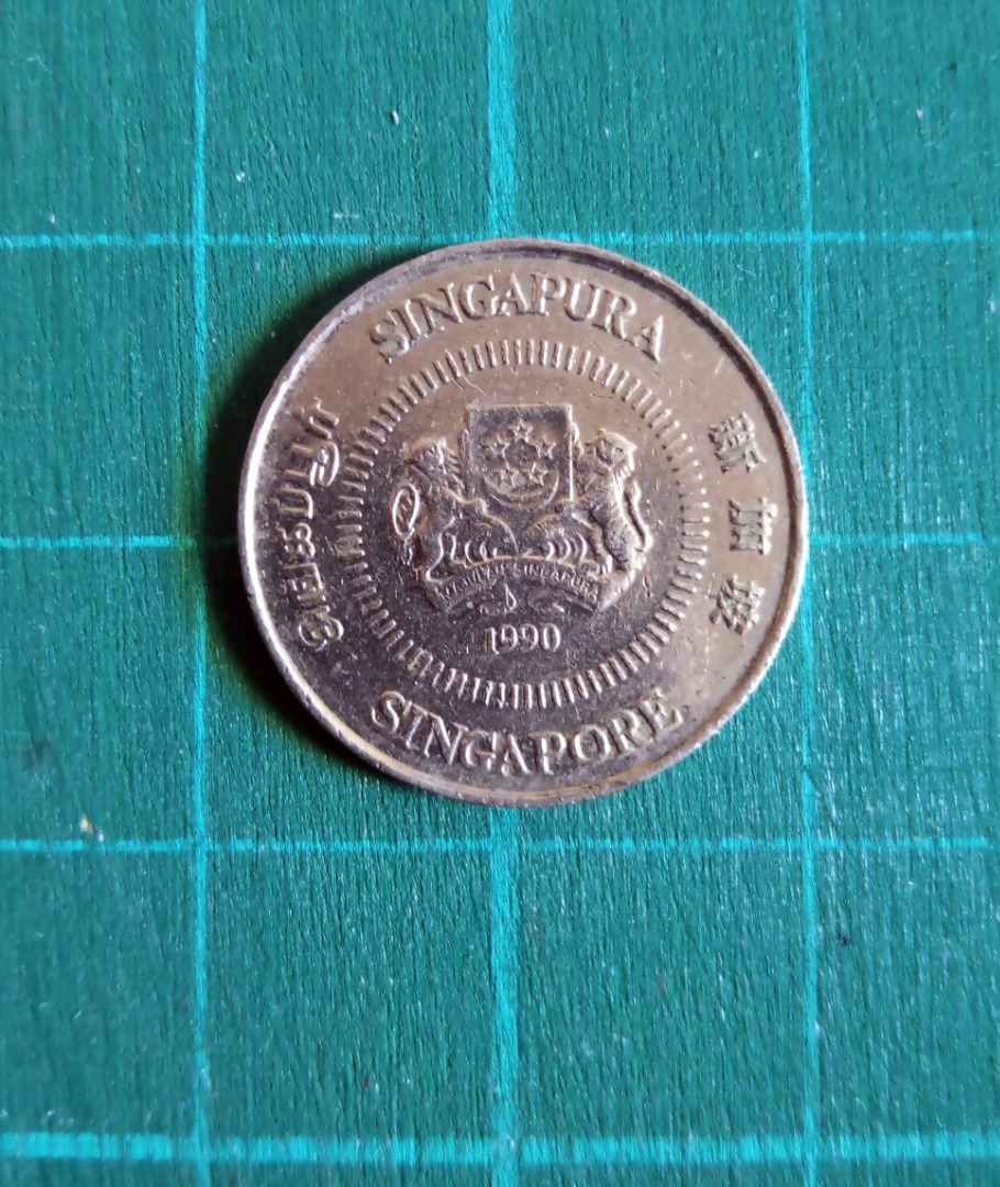 1990 10 CENTS SINGAPORE COIN, Hobbies & Toys, Memorabilia ...
