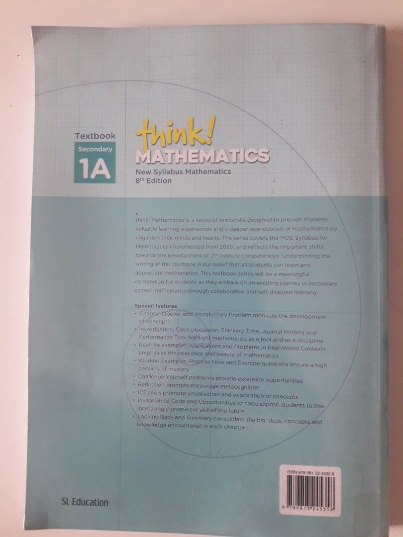 1A & 1B think! Mathematics | New Syllabus Mathematics | 8th Edition ...