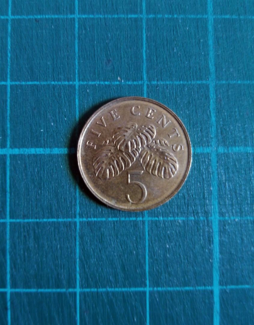 2005 5 CENTS SINGAPORE COIN, Hobbies & Toys, Memorabilia & Collectibles ...
