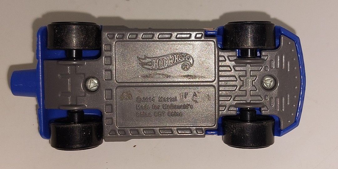 2014 Mcdonald's Happy Meal Hot Wheels #5 Turbo Turret Collectible Blue ...