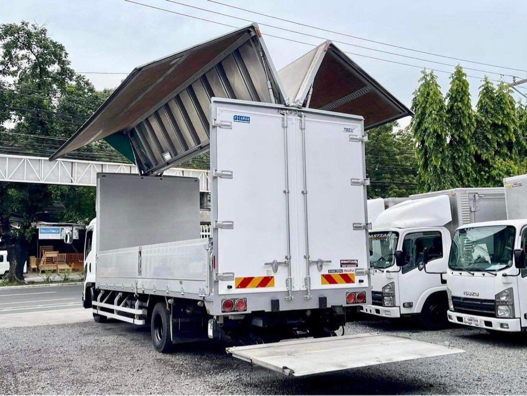 2021 Isuzu Forward Aluminum Wing Van F-Series with Power Lifter ...