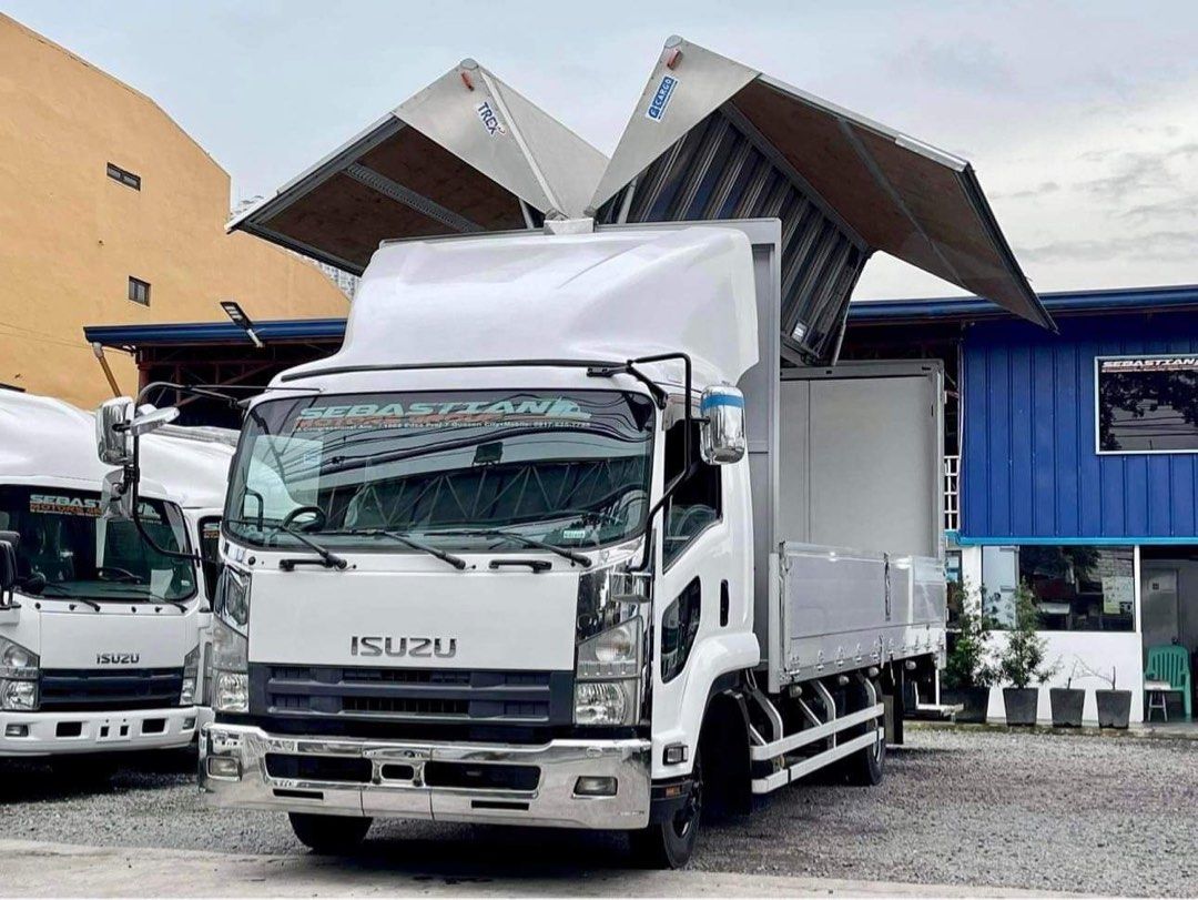 2021 Isuzu Forward Aluminum Wing Van F-Series with Power Lifter ...