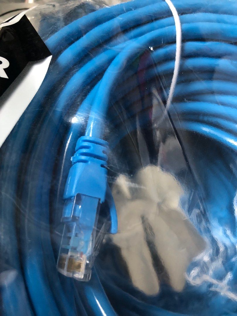 30 meters ethernet long LAN cable CAT-6, Computers & Tech, Office ...