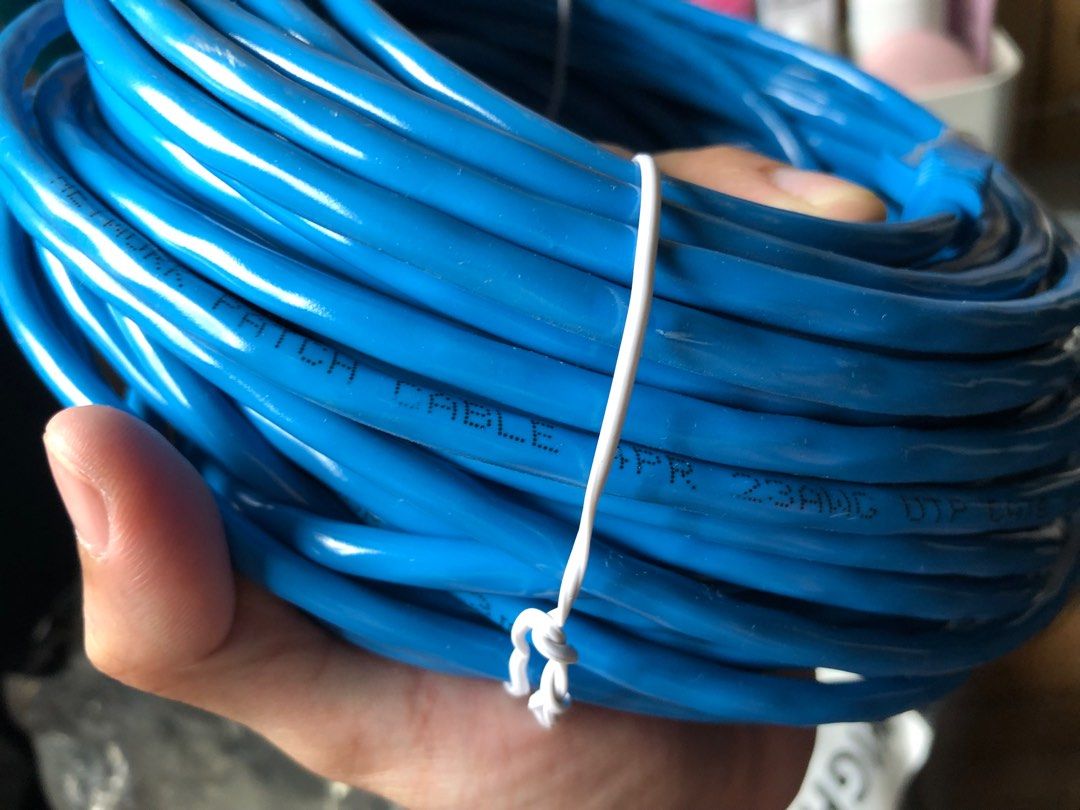 30 meters ethernet long LAN cable CAT-6, Computers & Tech, Office ...