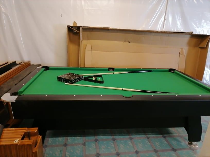 4X8 FT. KANGAROO 8 FT. SLATE JR SIZE BILLIARD TABLE [ BRAND NEW WITH ...