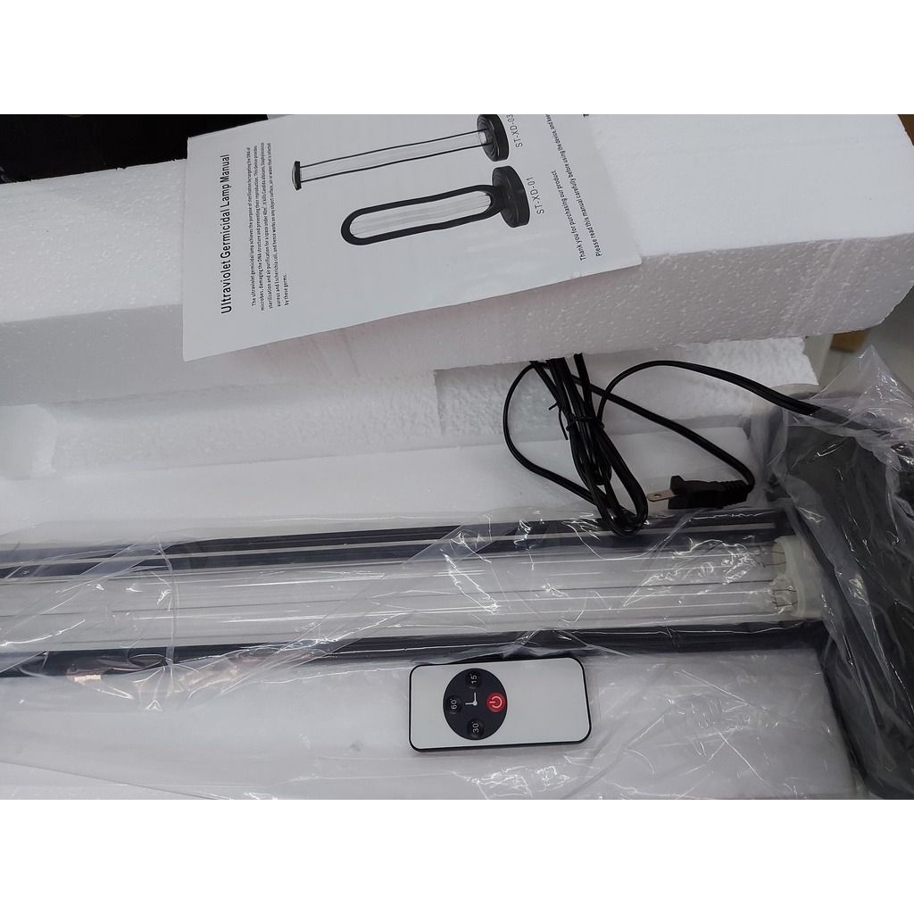 65W UV Disinfection Lamp UVC Light Sterilizer Ultraviolet Germicidal ...