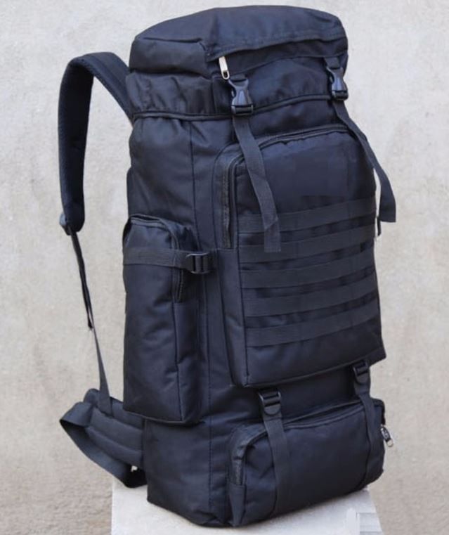 70 Litres Black Multi-Purpose Travel Backpack, Men's Fashion, Bags ...