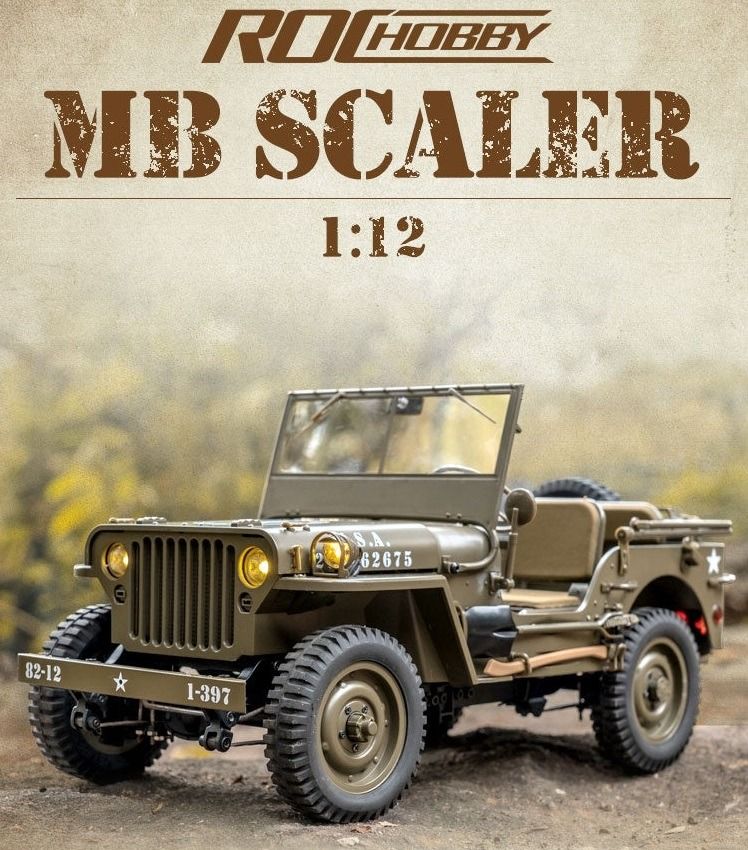 全新 FMS ROC Hobby 1/12 1941 Willys Jeep MB Scaler RTR 2段變速 燈效 遙控車 (期間限定 ...