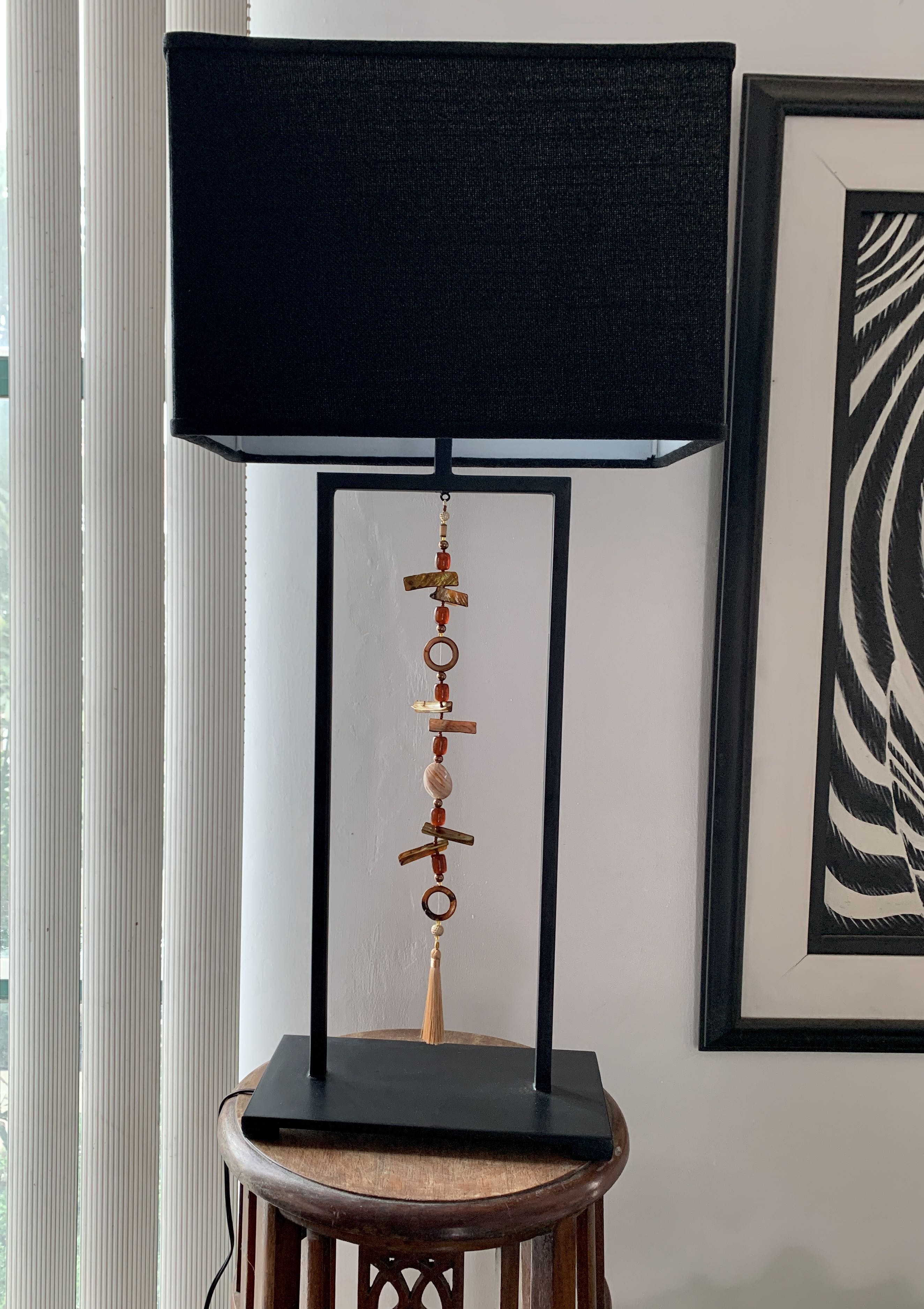 Abaca Raw Natural Stone Lamp, Furniture & Home Living, Lighting & Fans ...