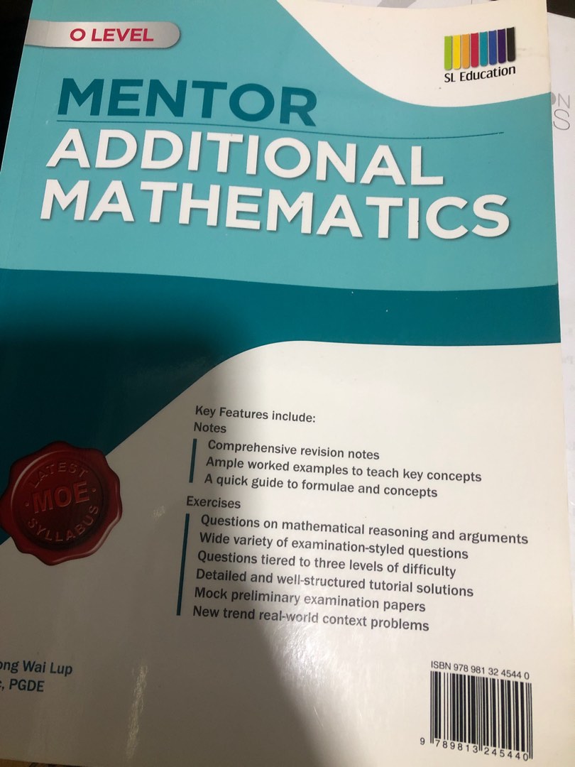 Additional Mathematics MENTOR assessment book, Hobbies & Toys, Books ...