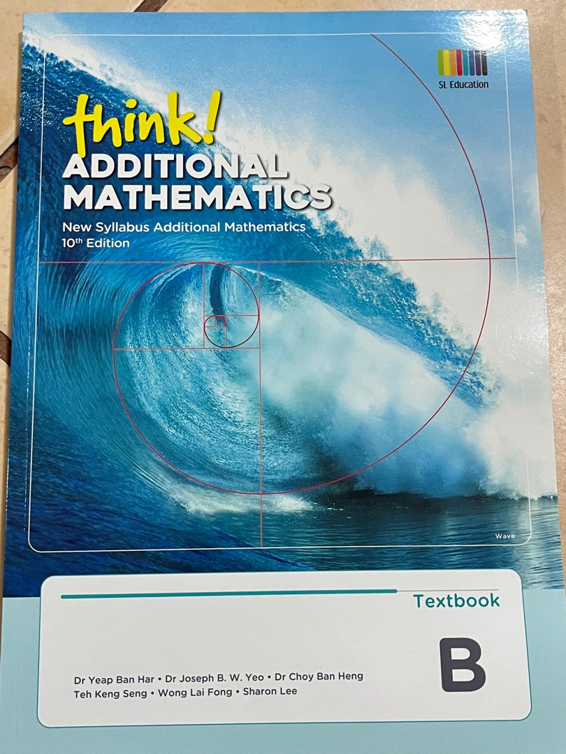 Additional Mathematics textbook B 10th edition, Hobbies & Toys, Books ...