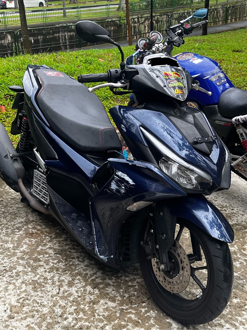 aerox v2 blue pearl coverset, Motorcycles, Motorcycle Accessories on ...