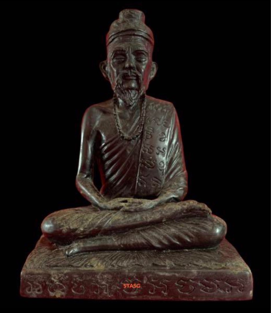 Aj Dam Lp Dam Lersi Phra Ruesi Khao Gulen statue Master: LP Dum Aj Dum ...