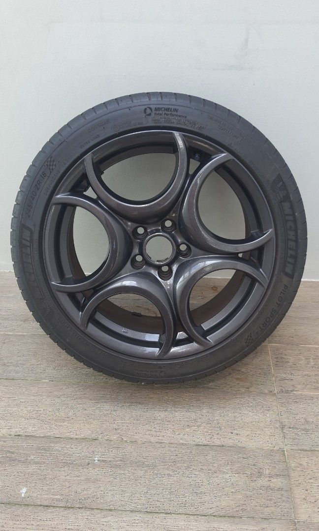 Alfa Romeo 18" Signature 5-Horseshoe Alloy Rims Wheels, Car Accessories ...
