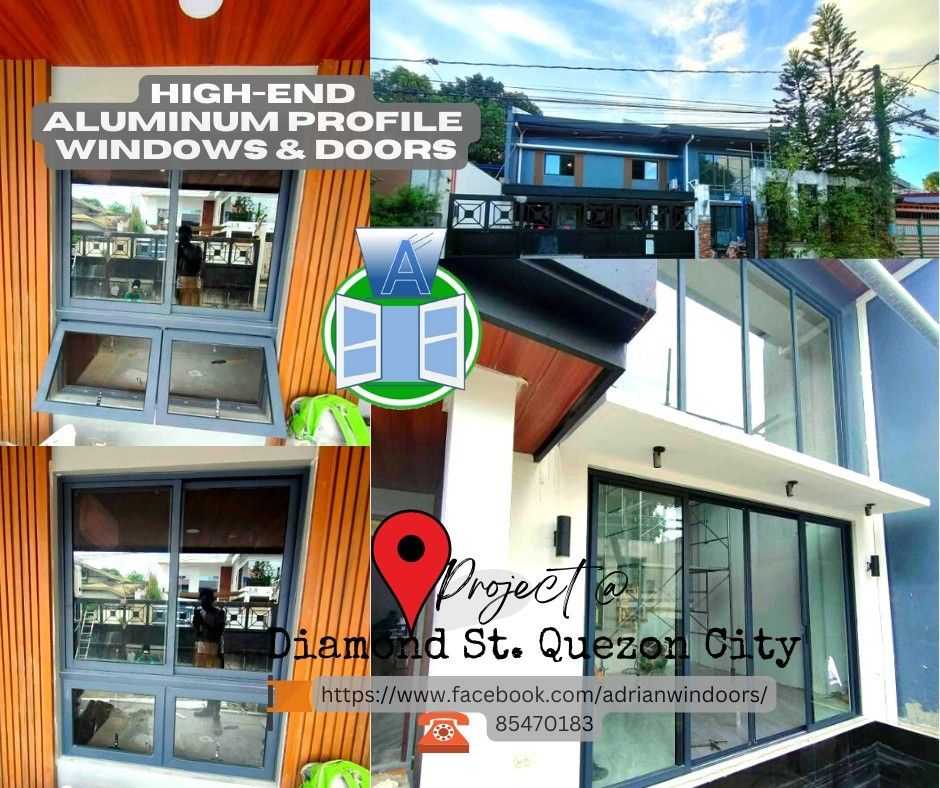 Aluminum Matte Grey Windows & Doors, Commercial & Industrial ...