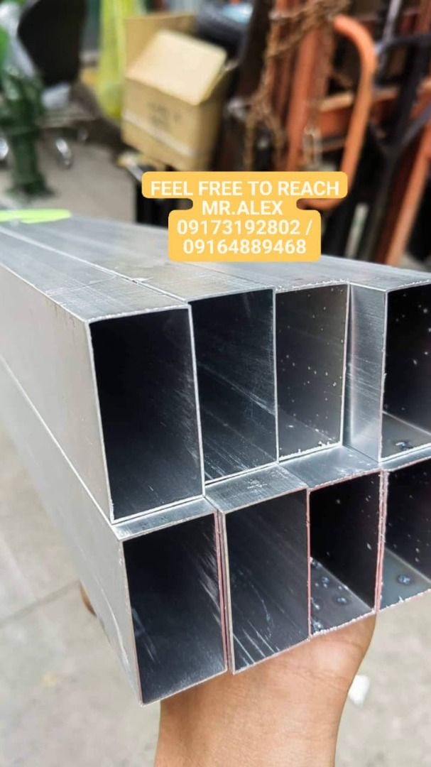 aluminum tubular Specs: 1 x 2 x 1mm x 21ft, Commercial & Industrial ...