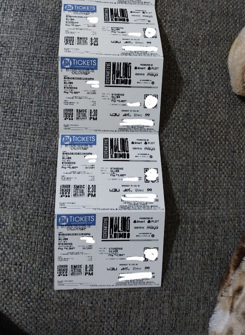 Ang Huling El Bimbo Eraserheads Reunion Ticket Silver, Tickets & Vouchers, Event Tickets on ...