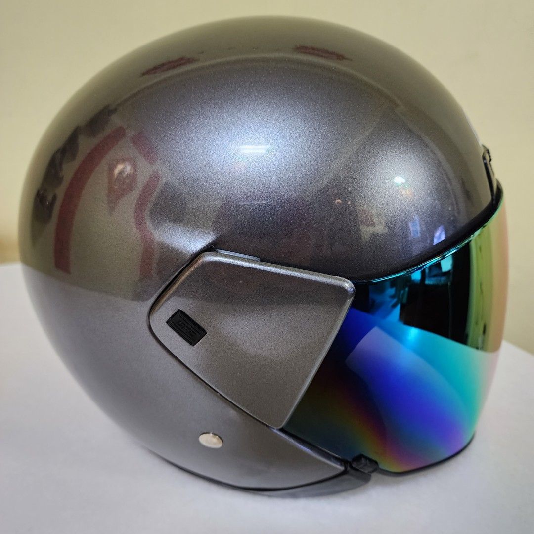 ARC ASTRO HELMET GLOSS GREY COLOR, Motorcycles, Motorcycle Accessories ...