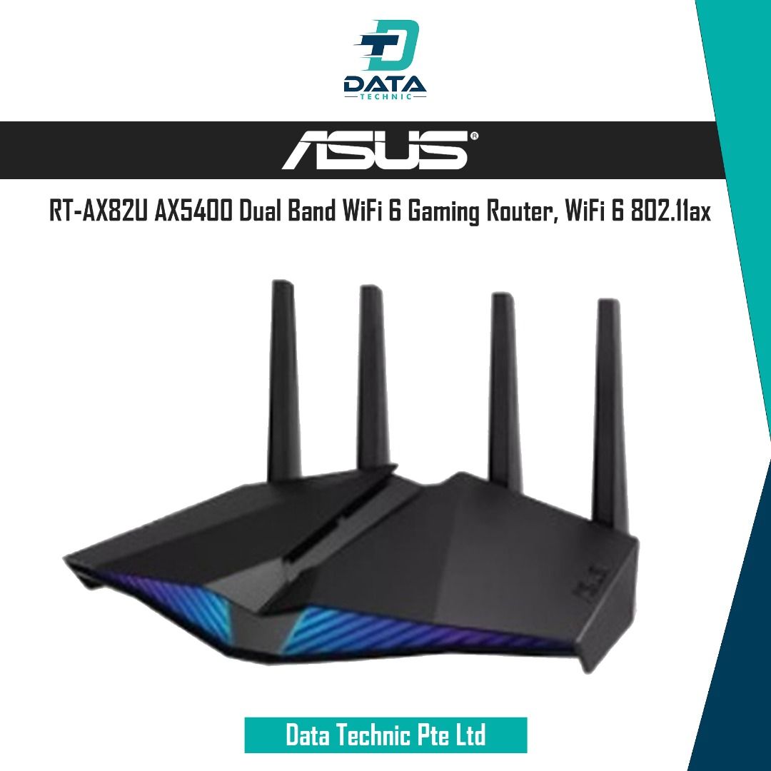 ASUS RT-AX82U AX5400 Dual Band WiFi 6 Gaming Router, WiFi 6 802.11ax, Computers & Tech, Parts ...