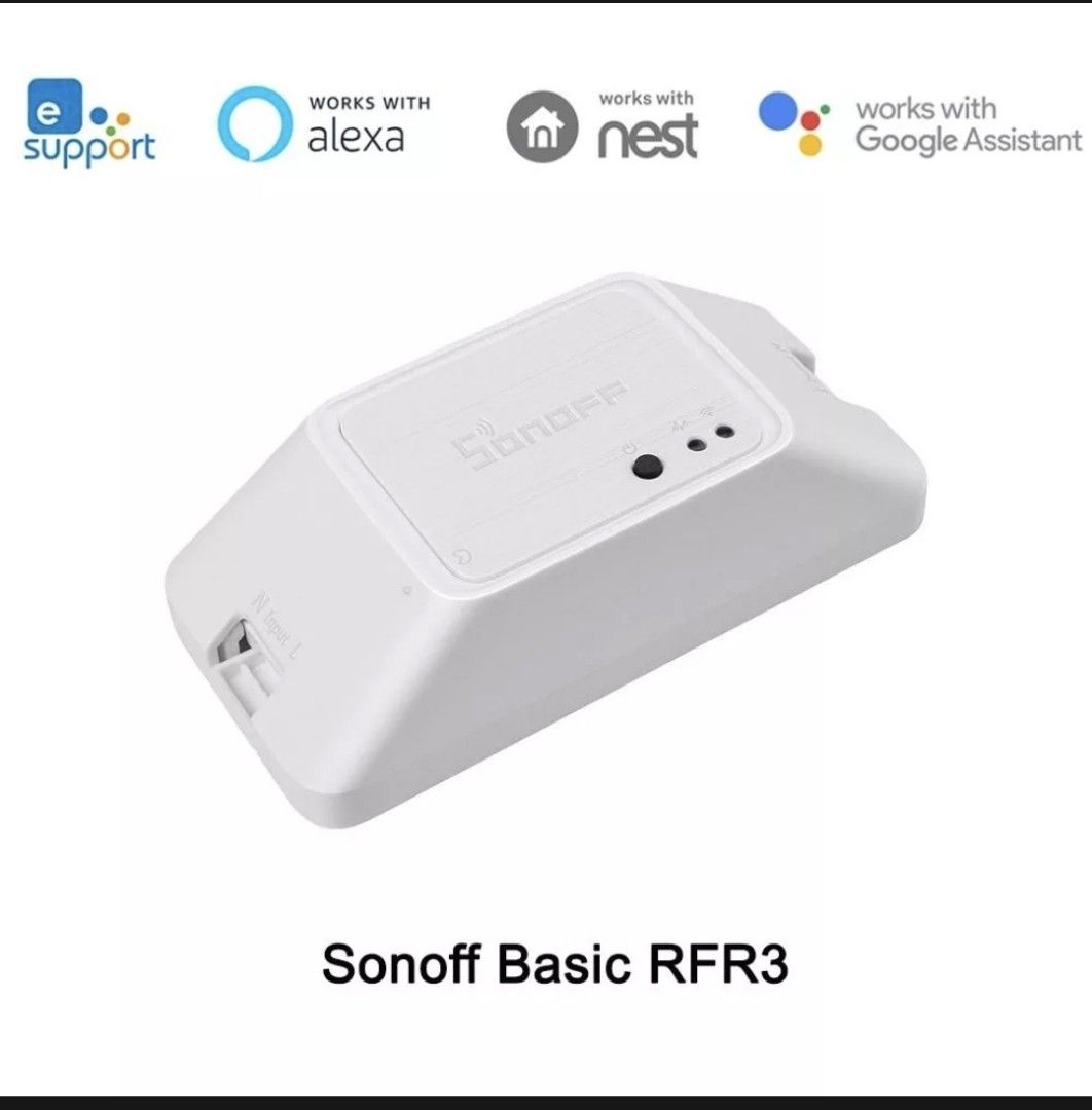 B2)Sonoff RFR3 - WiFi DIY Smart RF Control Switch, TV & Home Appliances ...