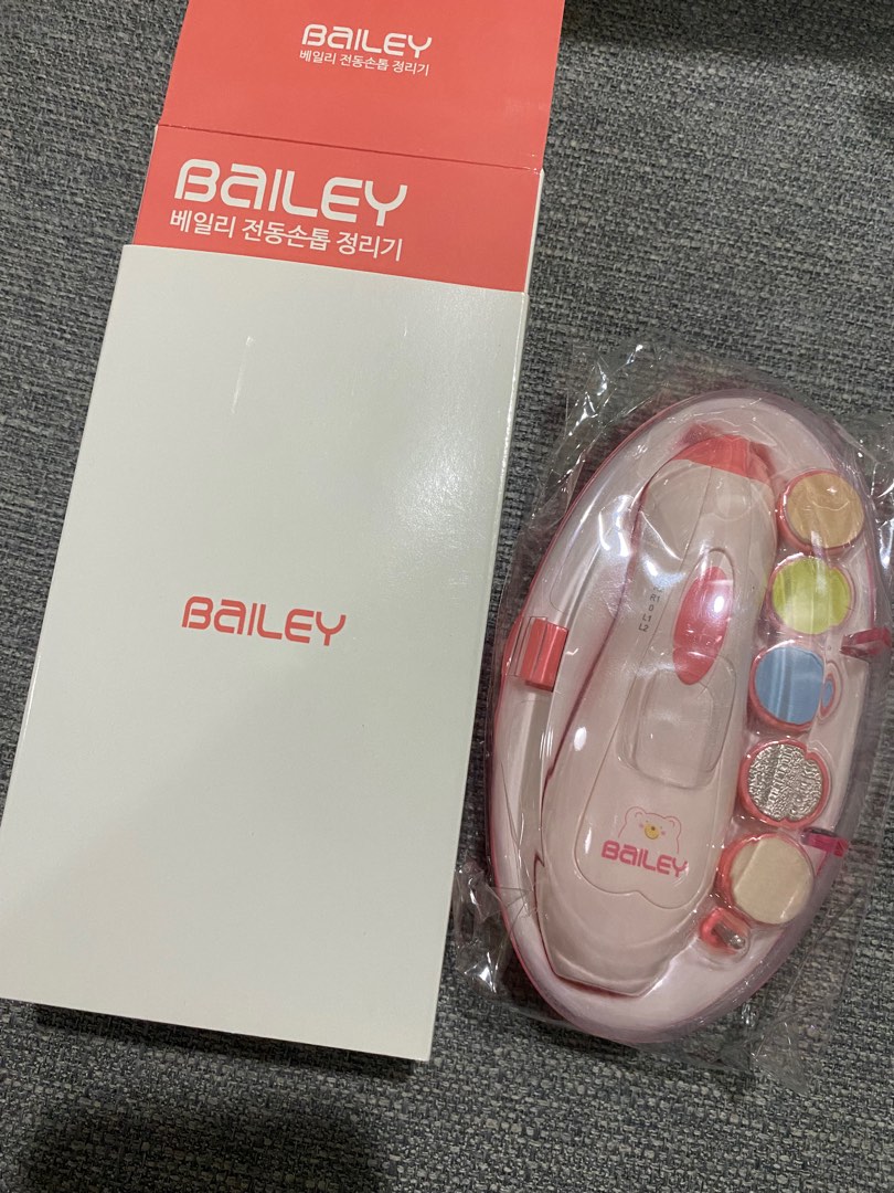 Bailey Nail Care Electric Trim Nail Care Set with 5 Pads, Babies & Kids ...