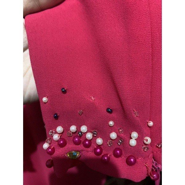 (FREE POSTAGE SM) Baju Kurung Labuci Hot Pink by Manis, Women's Fashion ...