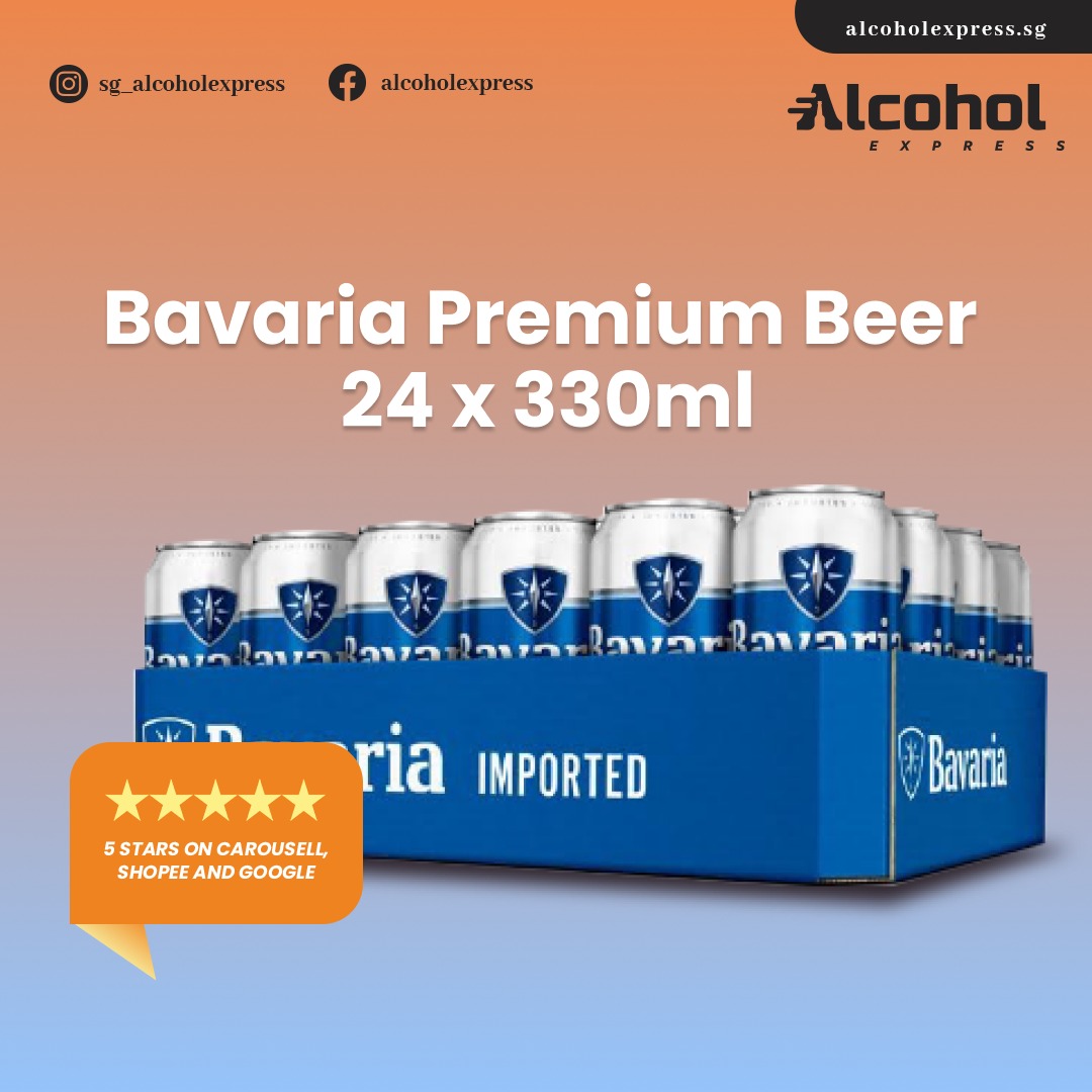 Bavaria Premium Beer Cans / Btls 24 x 330ml, Food & Drinks, Alcoholic ...