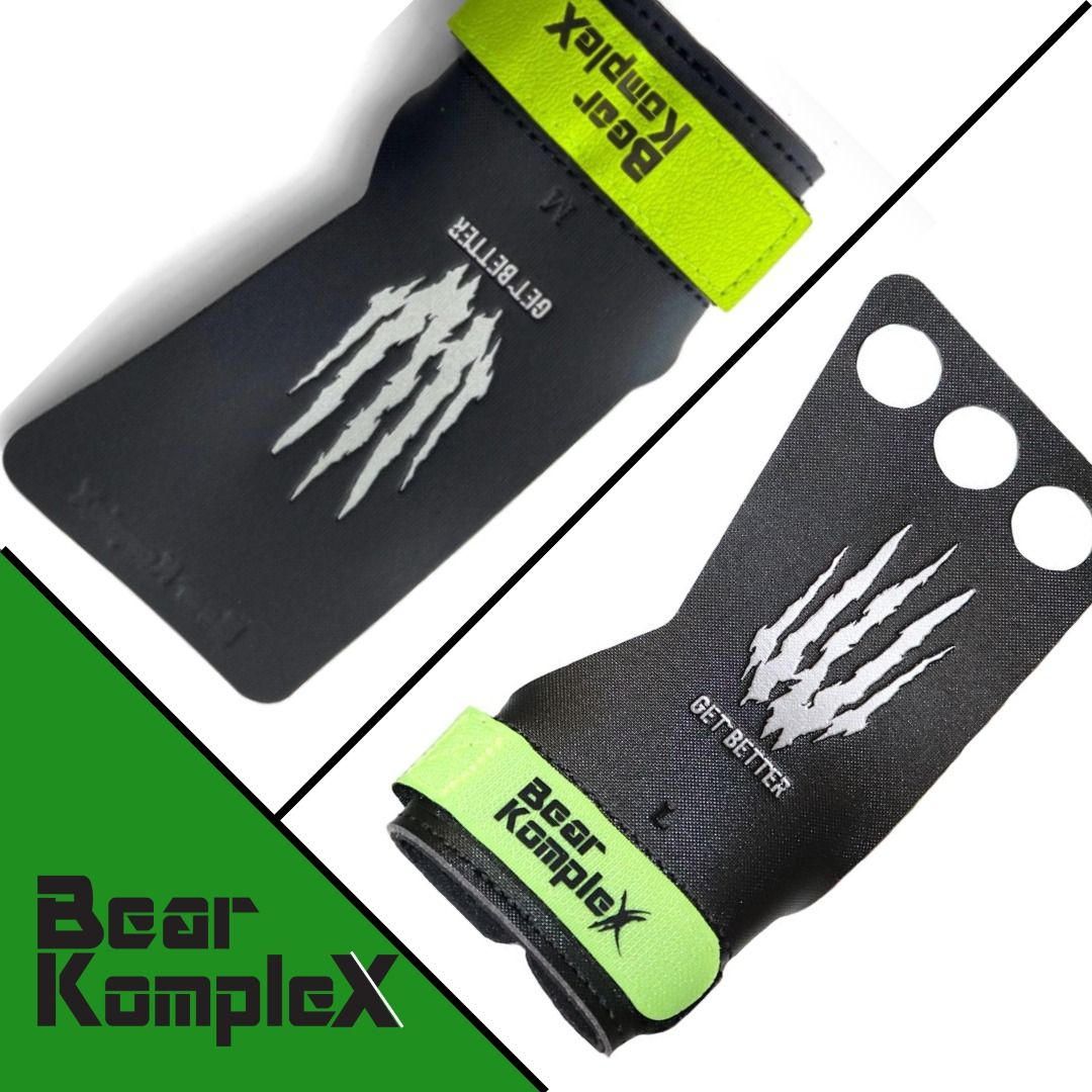Bear KompleX 3 Hole | No Hole BLACK DIAMOND Grips For CrossFit, Weight ...