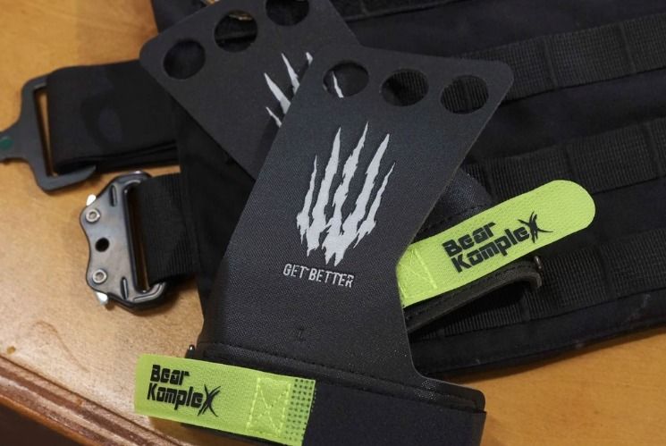 Bear KompleX 3 Hole | No Hole BLACK DIAMOND Grips For CrossFit, Weight ...
