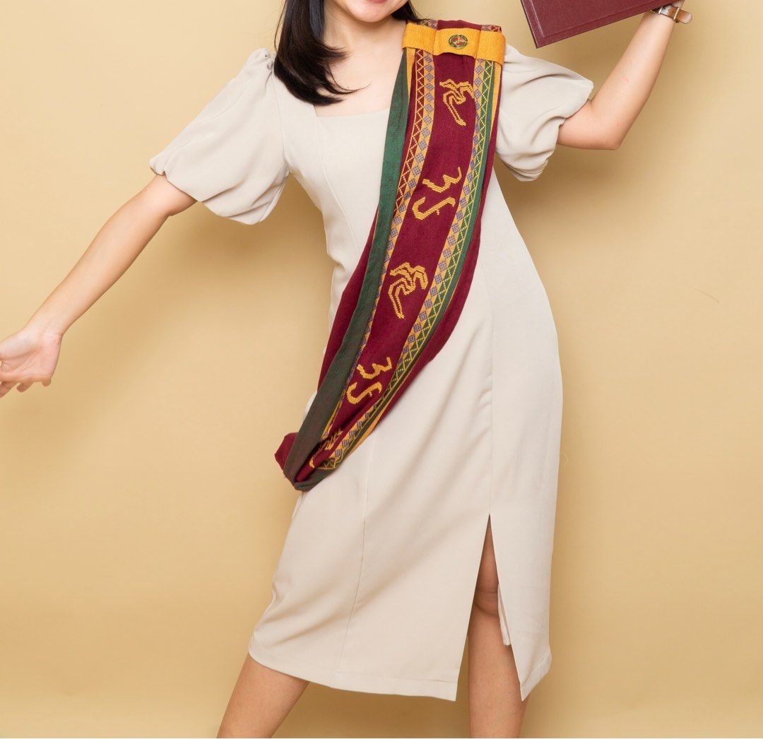 Beige Modern Filipiniana, Women's Fashion, Dresses & Sets, Dresses on ...