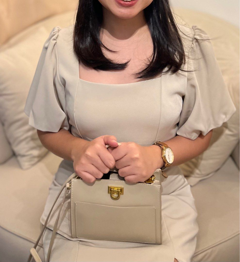 Beige Modern Filipiniana, Women's Fashion, Dresses & Sets, Dresses on ...