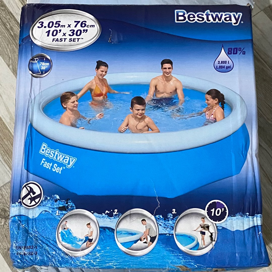 Bestway big size inflatable pool, Sports Equipment, Sports & Games, Water Sports on Carousell