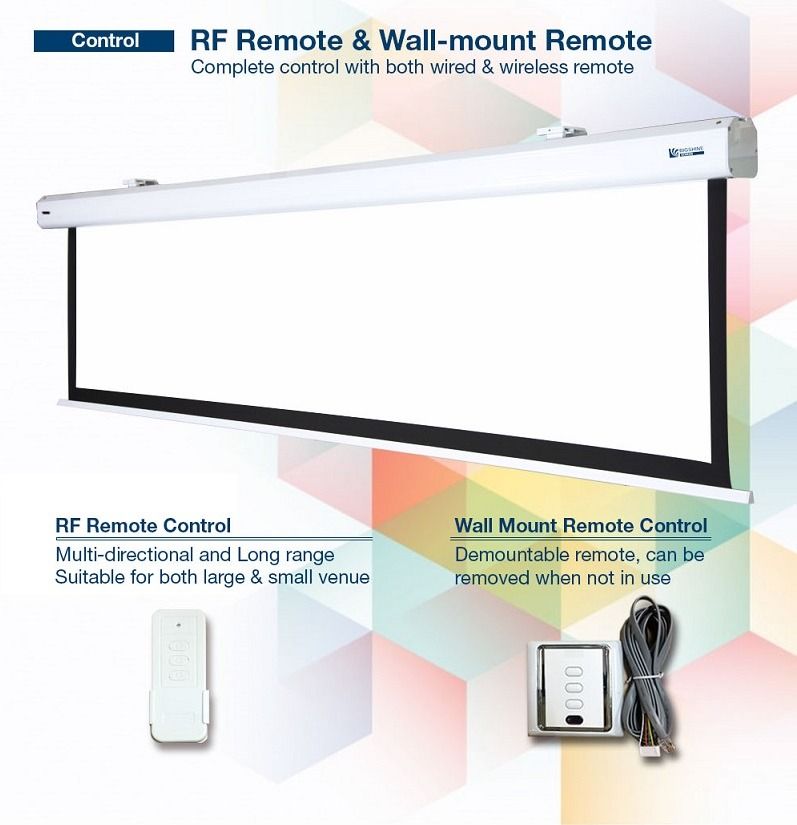 [BIGSHINE] Integrated Motorized Projector Screen, TV & Home Appliances ...
