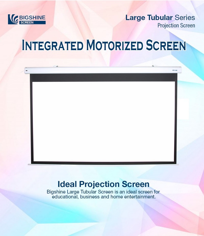 [BIGSHINE] Integrated Motorized Projector Screen, TV & Home Appliances ...