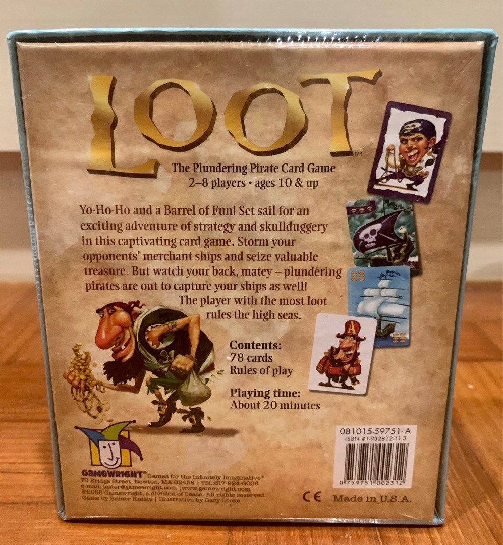 BNIB Loot! Pirate Card Game, Hobbies & Toys, Toys & Games on Carousell