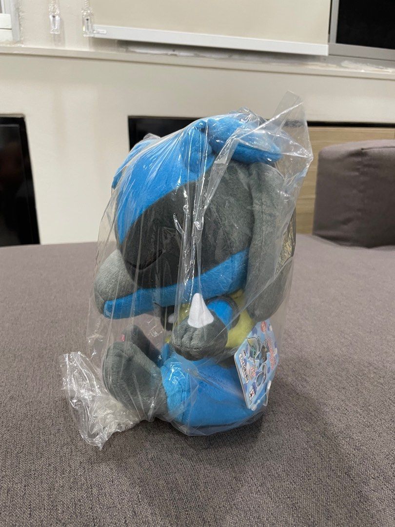 [BNIB] LUCARIO MOGU MOGU PLAYTIME PLUSH CHIBI TOREBA BANPRESTO POKEMON ...