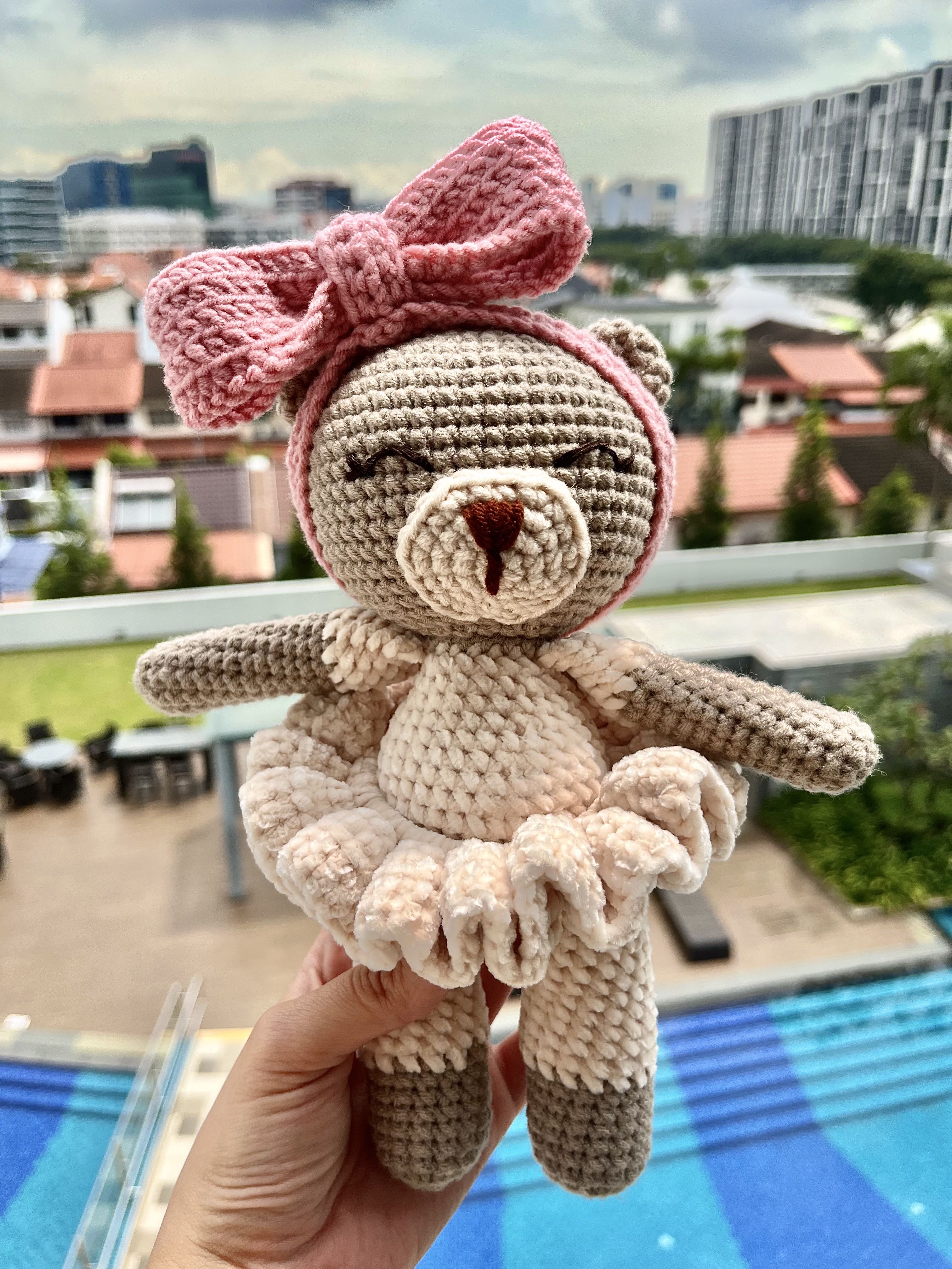 Boojie Bear Amigurumi Doll, Hobbies & Toys, Toys & Games on Carousell