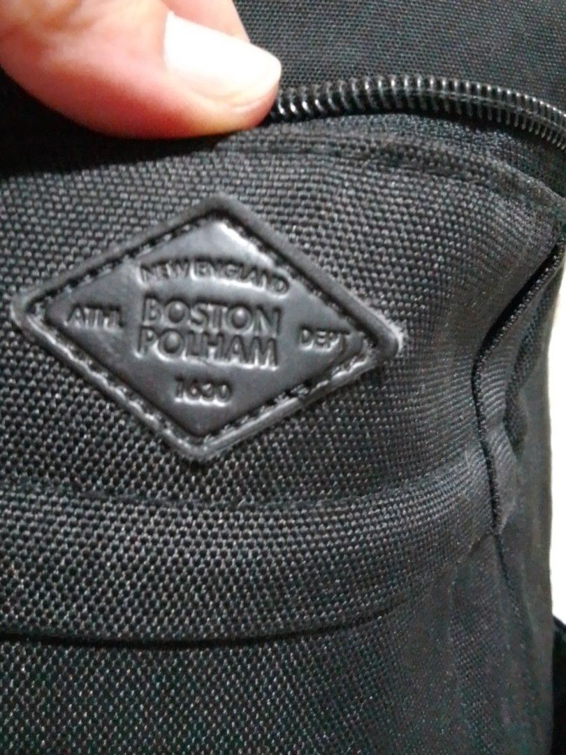 Boston polham black backpack, Men's Fashion, Bags, Backpacks on Carousell