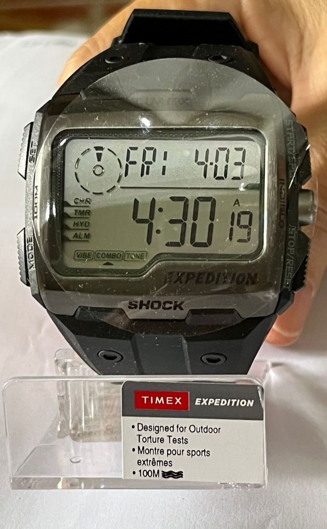 Brand new and unworn! Timex Expedition Grid Shock 50mm watch! digital ...