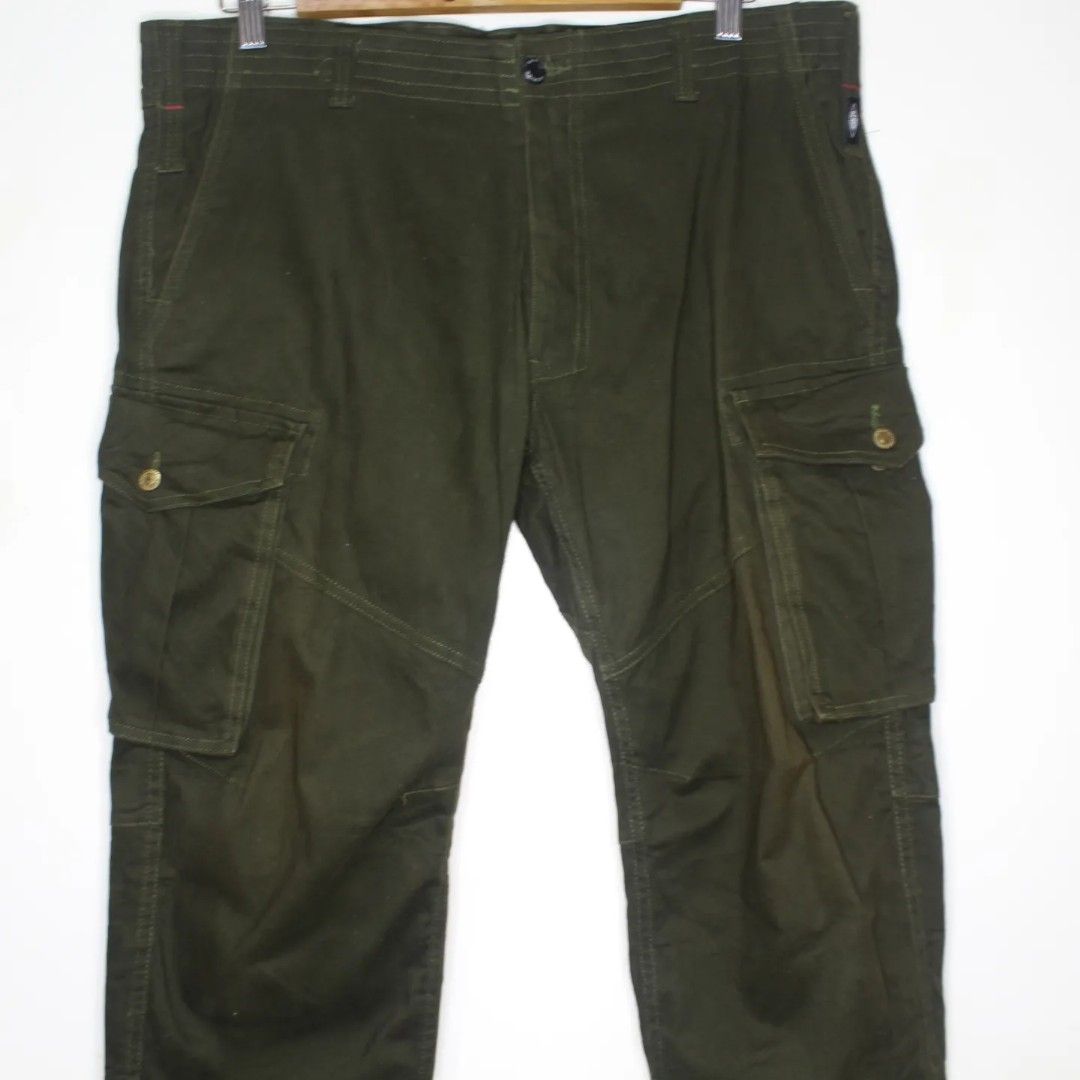 Burnt Olive Green cargo Pants, Men's Fashion, Bottoms, Joggers on Carousell