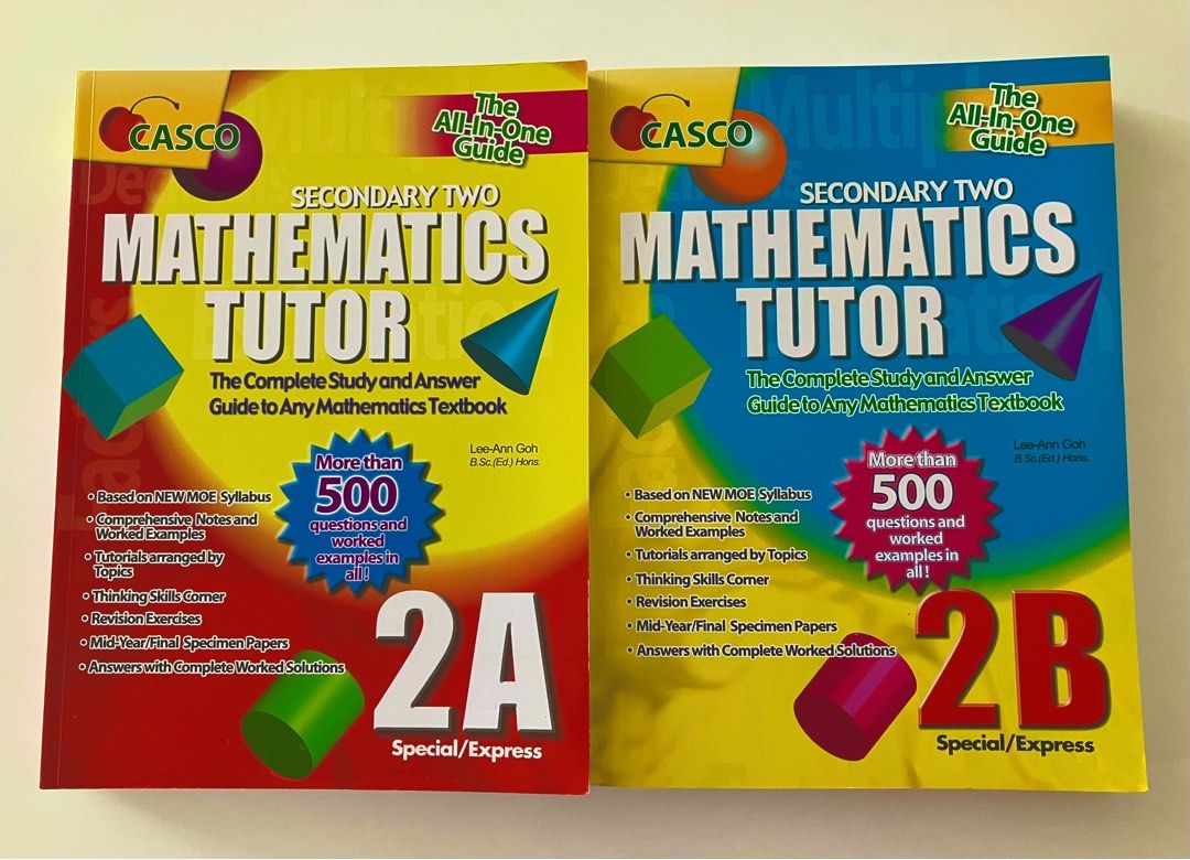 Casco Secondary 2 Mathematics Tutor Assessment Book (2A & 2B), Hobbies ...