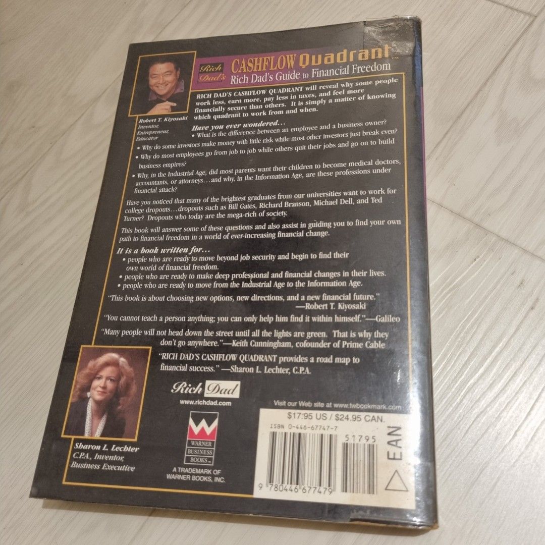 Cashflow Quadrant Esbi Rich Dads Guide To Financial Freedom Robert