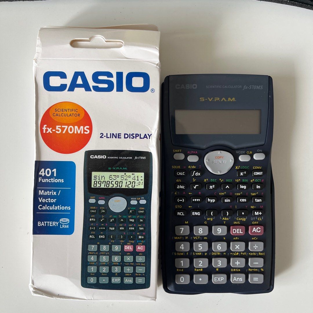 Casio Calculator fx-570MS, Hobbies & Toys, Stationery & Craft ...
