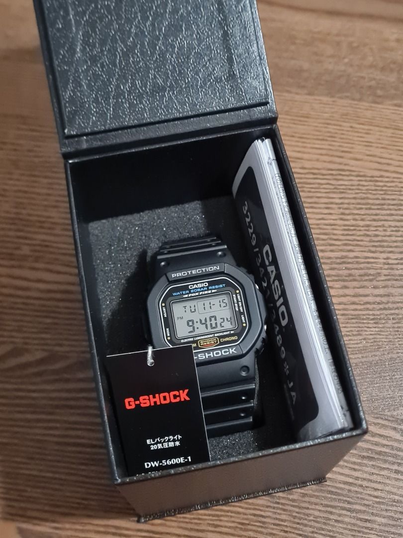 Casio G-Shock DW-5600E Fox Fire Classic Digital Diver Sports Alarm ...